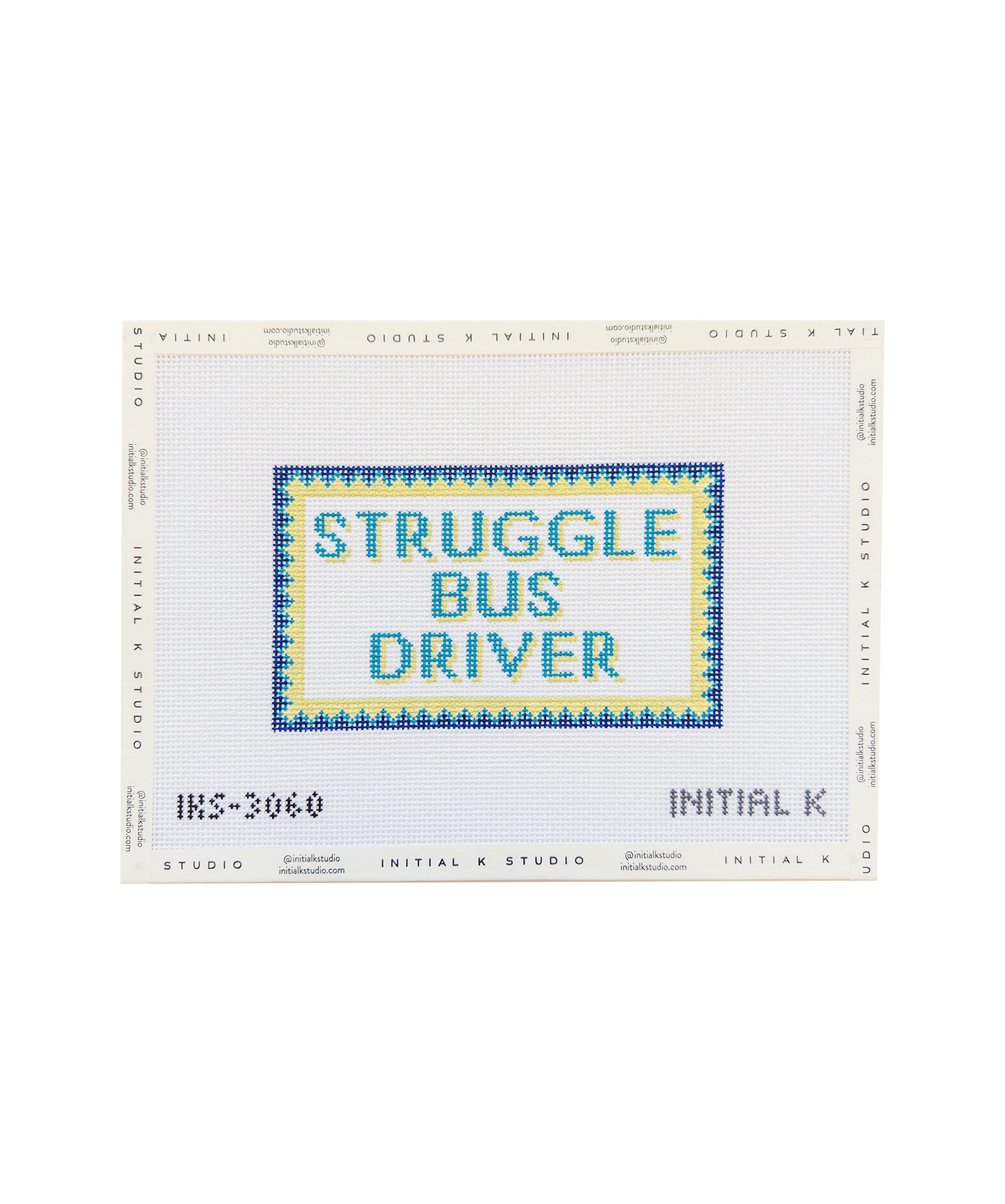 Hot Mess Needlepoint Coaster – Initial K Studio