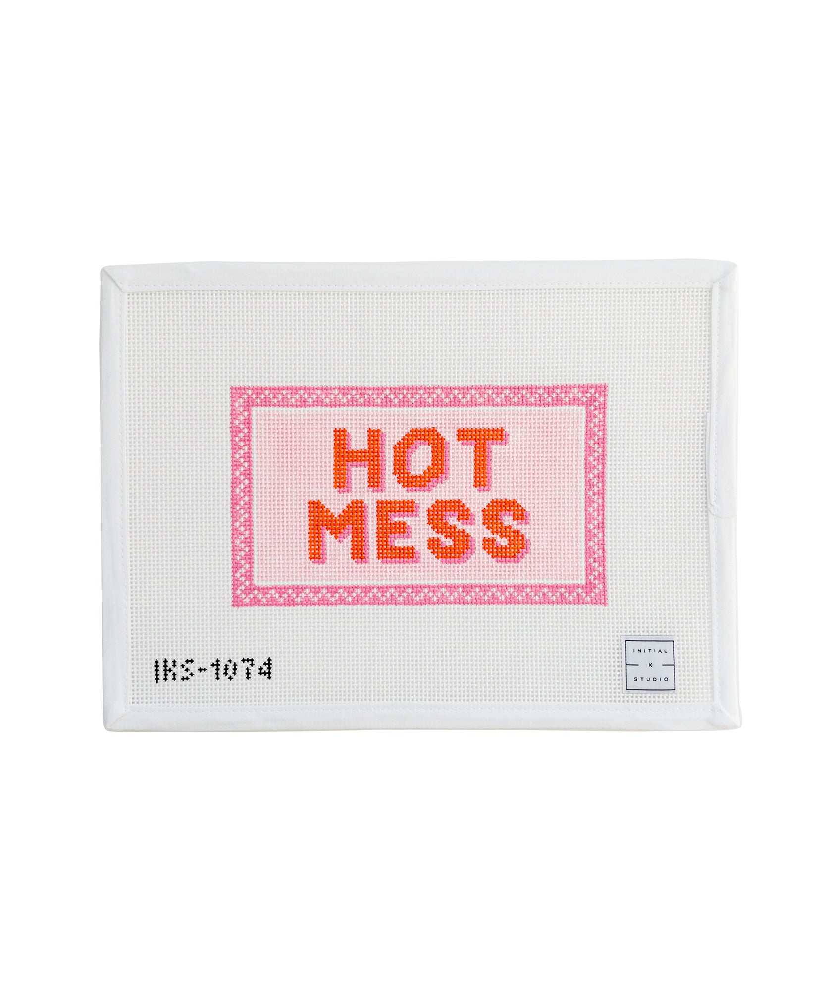 Hot Mess Needlepoint Canvas – Initial K Studio