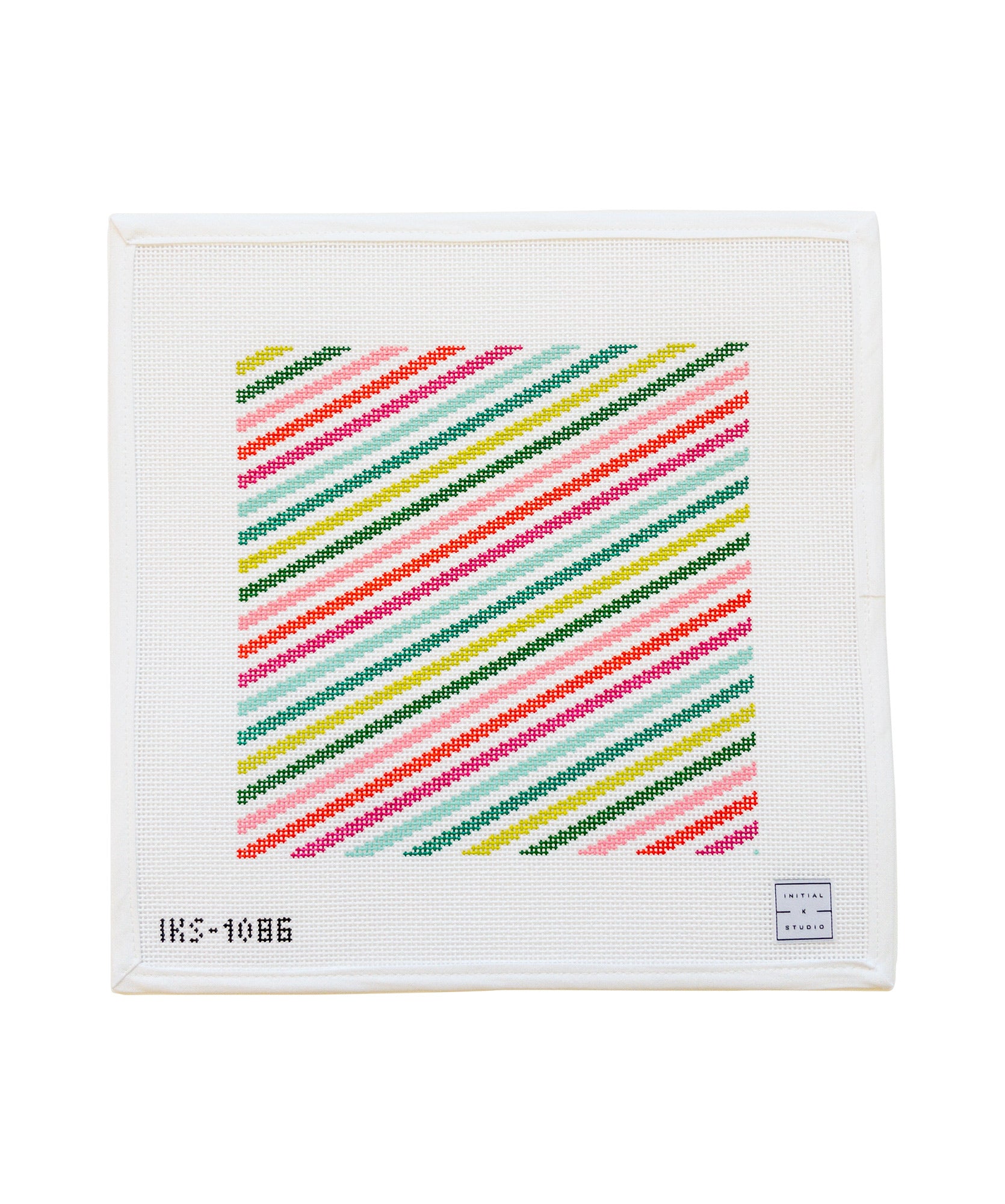 Stripes Tray Needlepoint Canvas – Initial K Studio