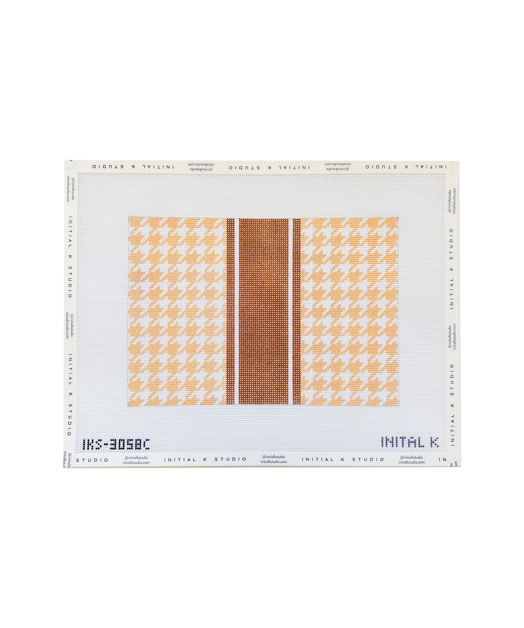 Houndstooth Clutch Neutral Needlepoint Clutch – Initial K Studio